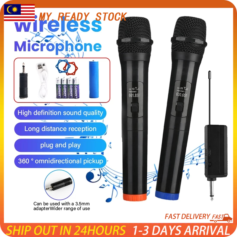 【𝗥𝗘𝗔𝗗𝗬_𝗦𝗧𝗢𝗖𝗞】WIDETALENT Microphone Wireless Bluetooth Portable Handheld ...