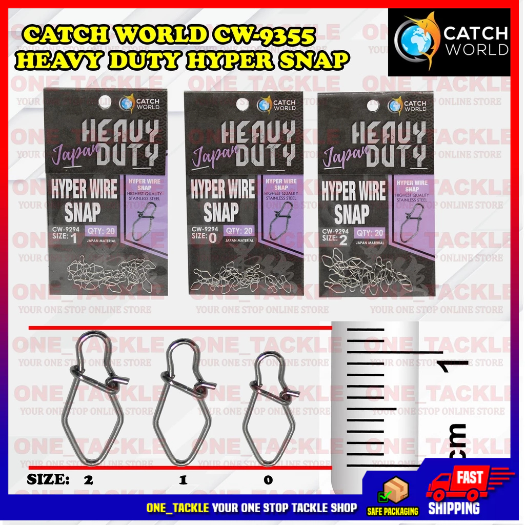 Catch World Heavy duty snap swivel Power Snap CW 9294 HYPER WIRE SNAP ...