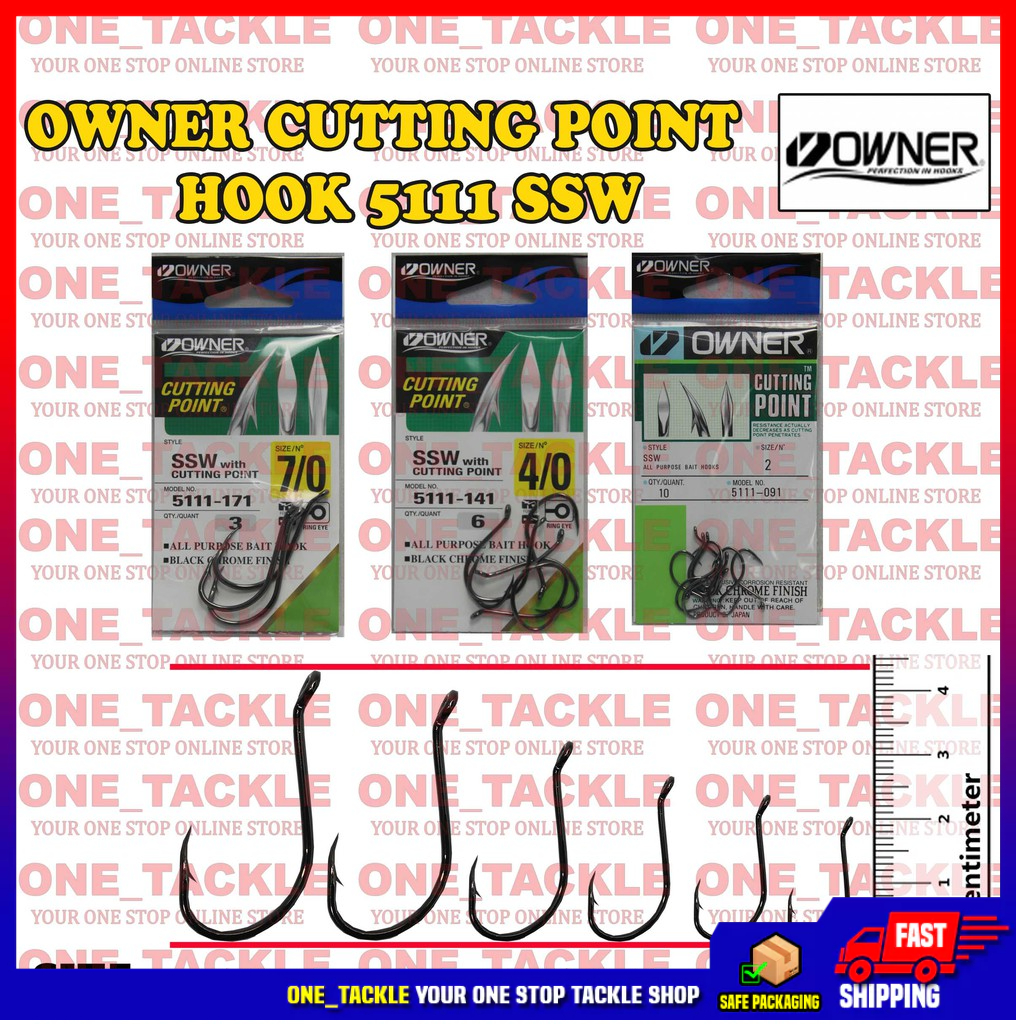 Owner Cutting Point Hook 5111 SSW Hook/Mata Kail | Shopee Malaysia
