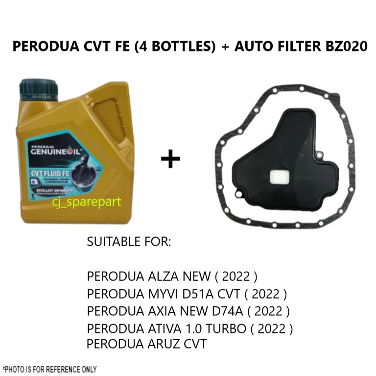 PERODUA CVT FLUID FE 1L + AUTO FILTER 35303-BZ020 PERODUA ALZA NEW 2022 ...