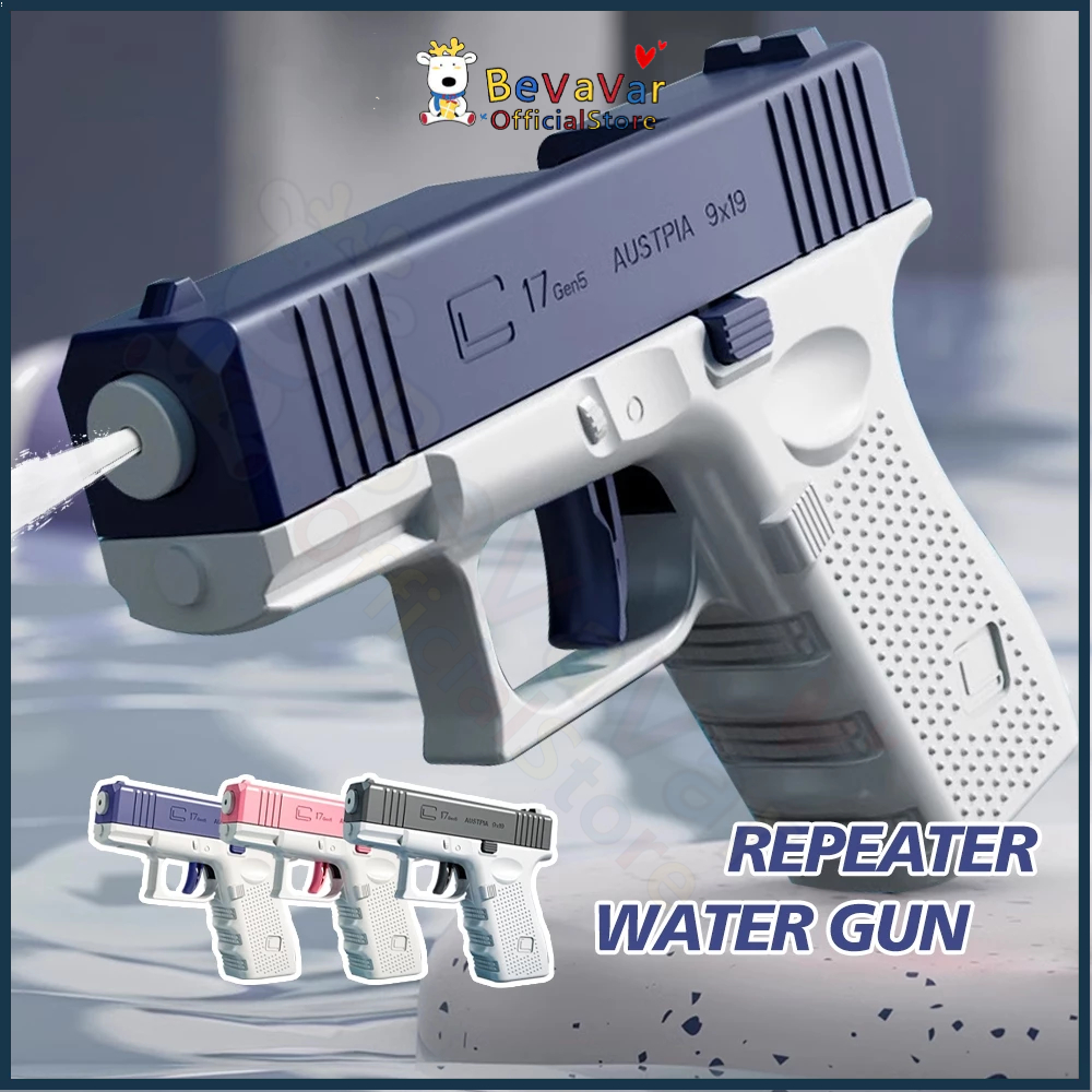 BEVAVAR Electic Continuous Firing Water Gun Toy High-pressure Splashing ...