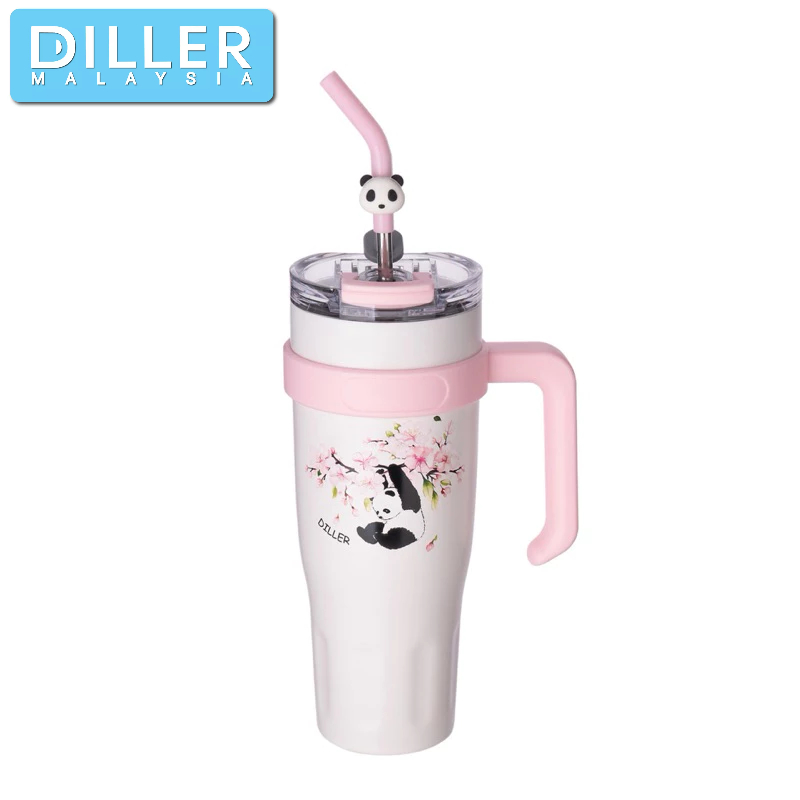 Diller Sakura Panda Pink large Capacity Ais Coffee SUS304 Thermo Bottle ...