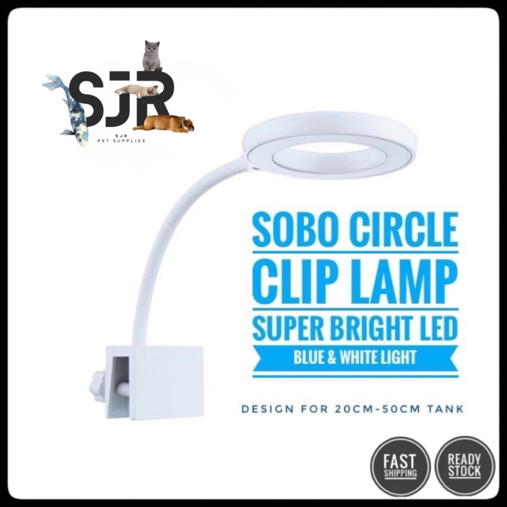 Sobo Aquarium Clip Lamp SD-4W / SD-6W / SD-10W Blue White Light Led Aquarium Led 鱼缸灯 夹灯 水草灯 ...