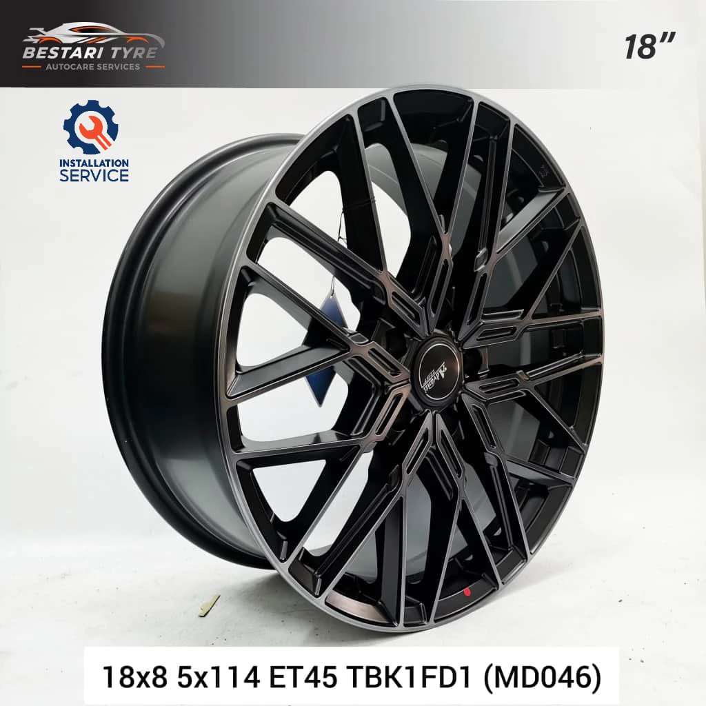 【Installation Available】ORIGINAL ADVANTI MD046 18 INCH 18X8 5X114 ET45 ...