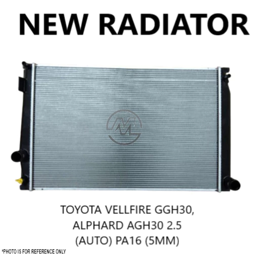 NEW RADIATOR TOYOTA VELLFIRE GGH30 ALPHARD AGH30 2.5 AUTO PA16 5MM ...