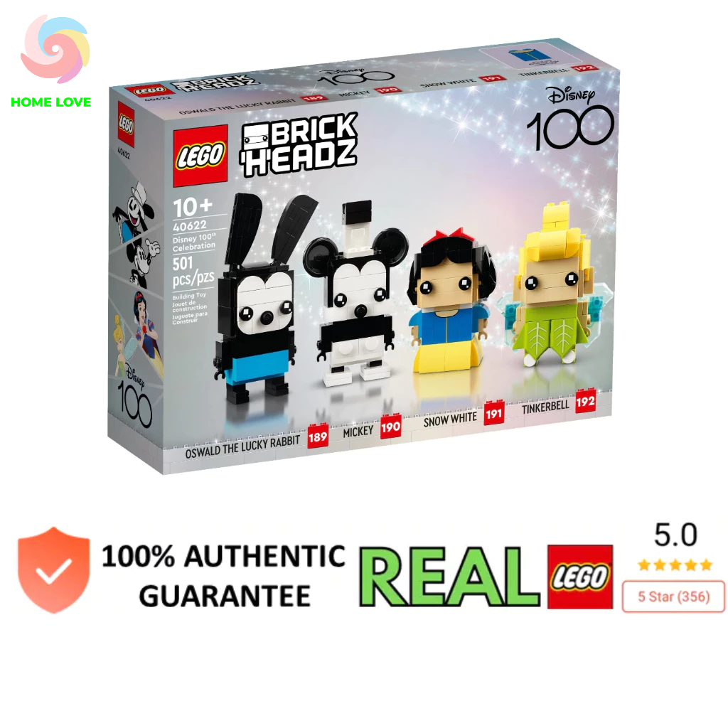 Lego 40622 43226 43227 71040 71044 BrickHeadz Disney 100th Celebration ...