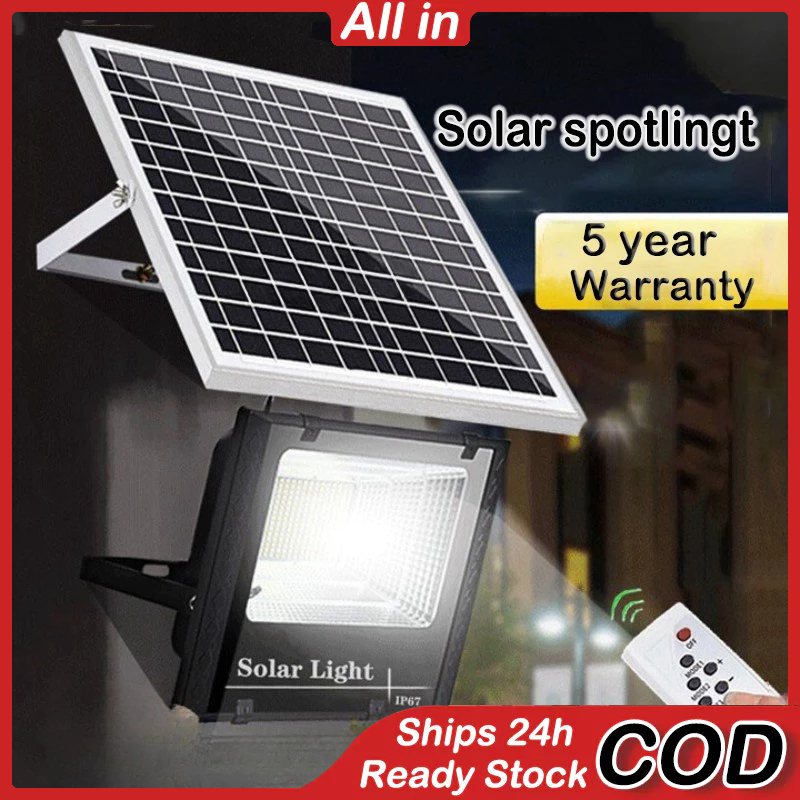 READY STOCK Solar Light 300W lampu Solar outdoor lighting Flood Light ...