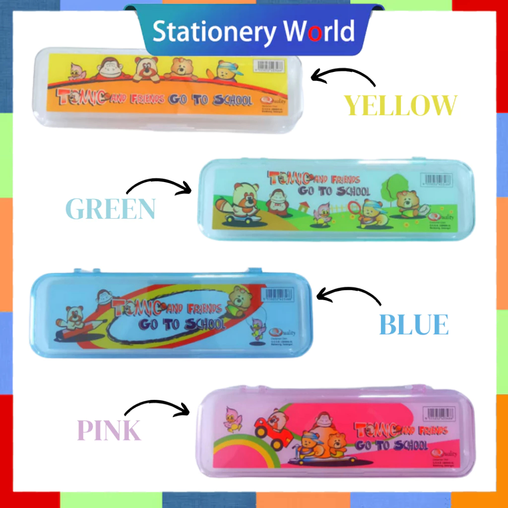Pencil Case Cute Cartoon | Kotak Pencel | Barang Sekolah Cute - Ready ...