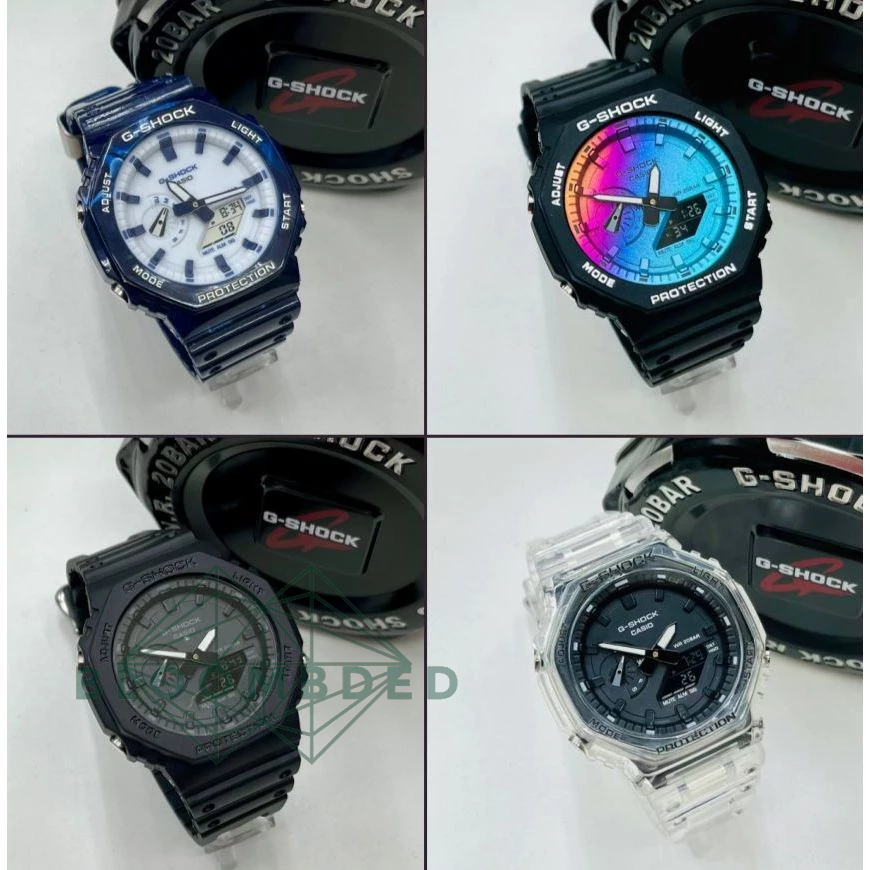 GS Jam TMJ Dark Blue / Grey / Pink / Peach GA2100 Jam Tangan Lelaki ...