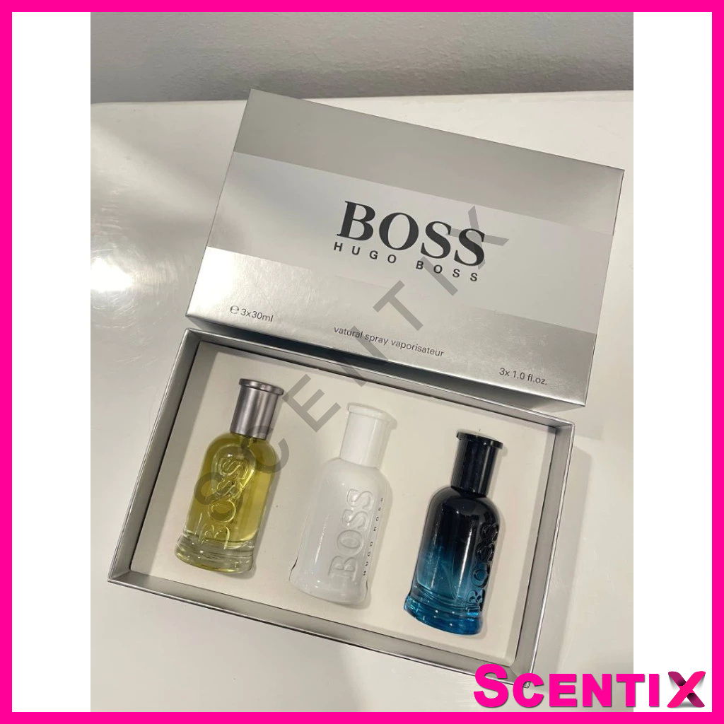 Hugo Bos Bottled Collection 3in1 Men Gift Set 3x30ml Perfume Spray ...
