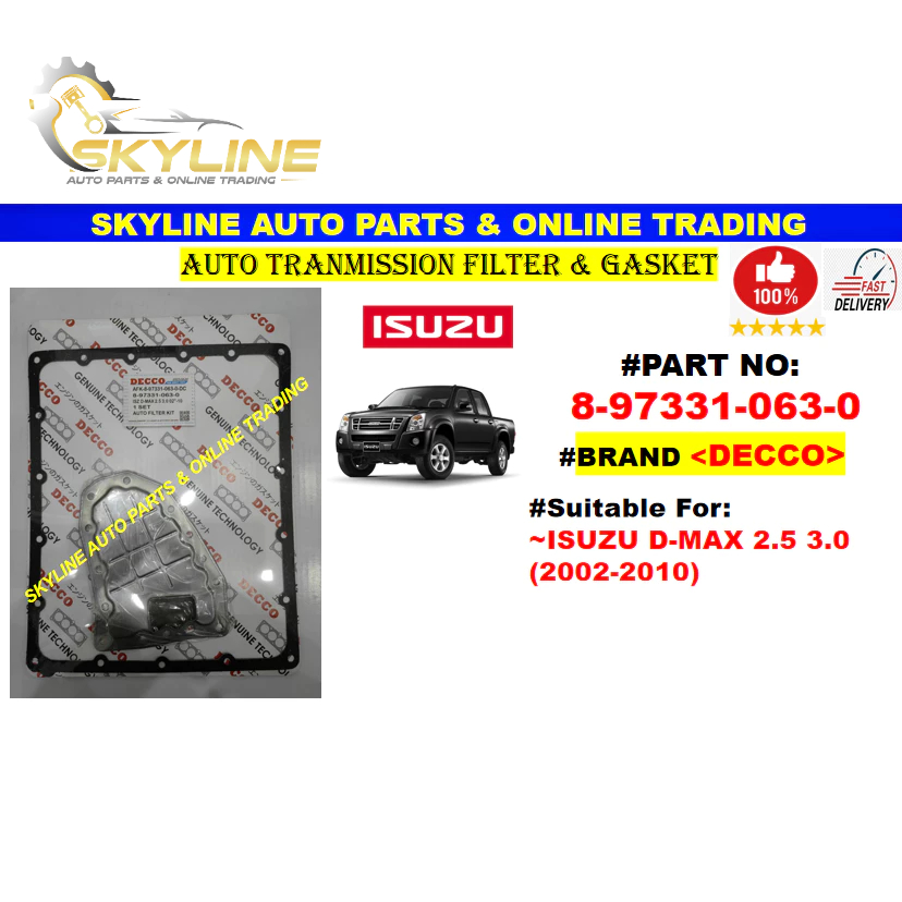 8-97331-063-0 Isuzu D-Max 2.5 3.0 Old (2002-2010) Auto Transmission ...