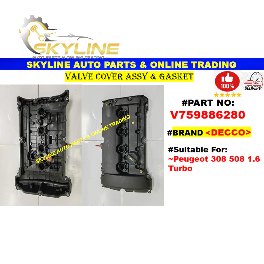 V759886280 (Fiber Plastic) Valve Cover Assy Peugeot 207 308 408 508 ...