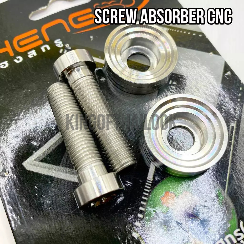🔥SKRU ABSORBER WAVE 125 M10 X 35MM CNC STAINLESS ORIGINAL HENG🔥 ...