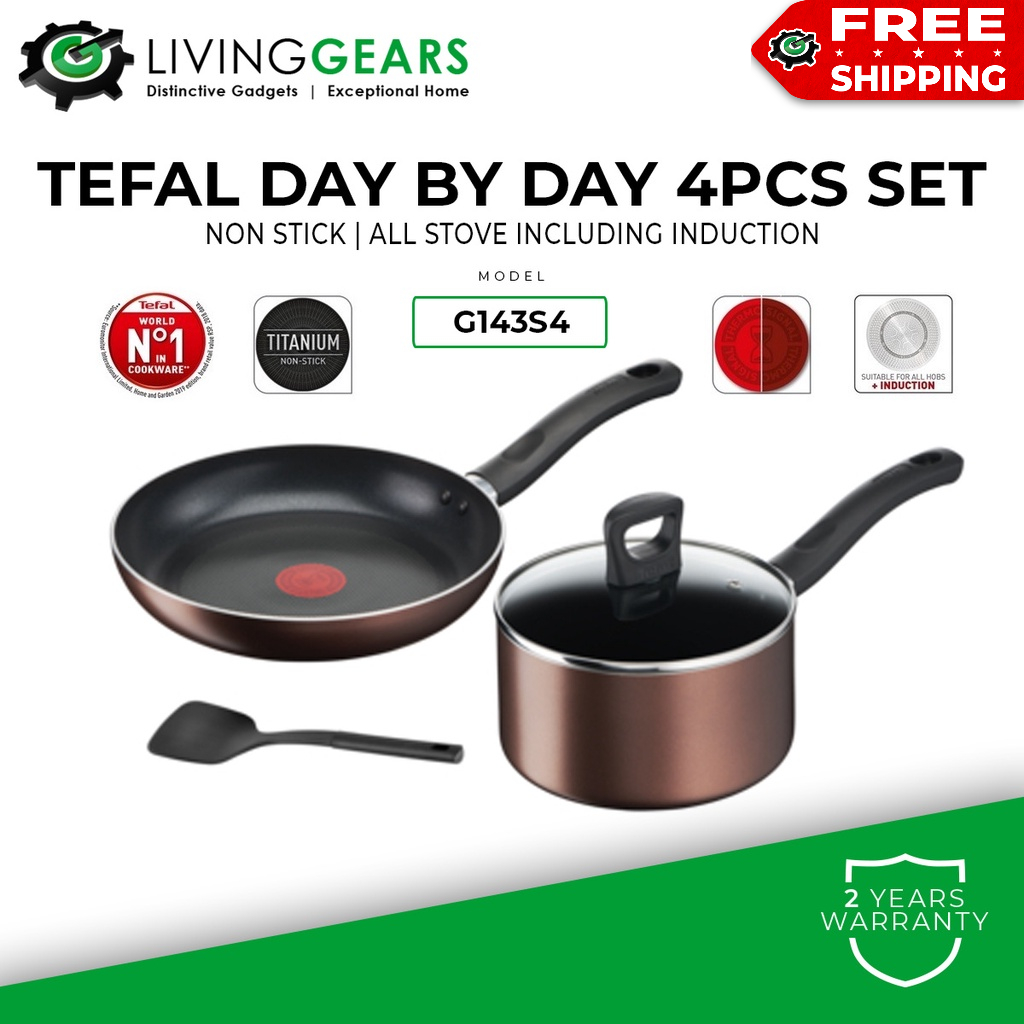 Tefal Fresh Start Cookware Set (4 Pcs) G143S4 | Shopee Malaysia
