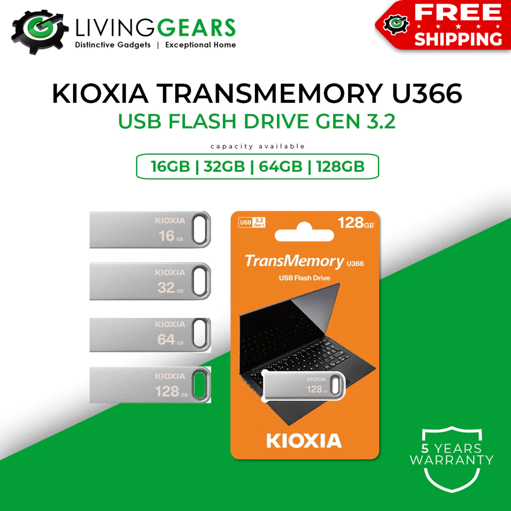 KIOXIA Flash Drive Toshiba USB 2.0/3.1 TransMemory Hayabusa U202/ U366 Stylish & Compact/Thumb ...