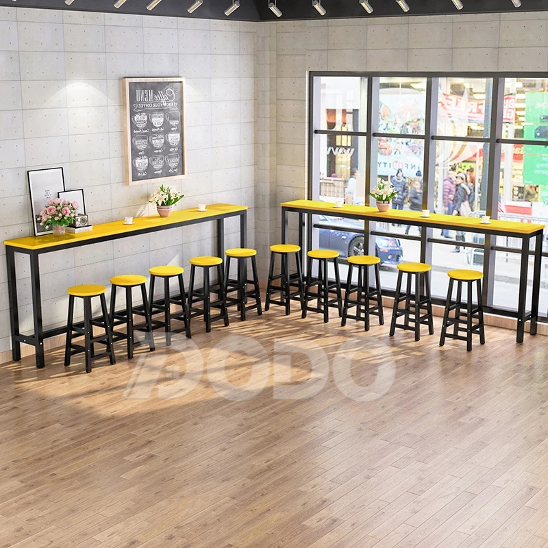 DO H100cm Bar Table Set Long High Table Home Kitchen Balcony Coffee ...