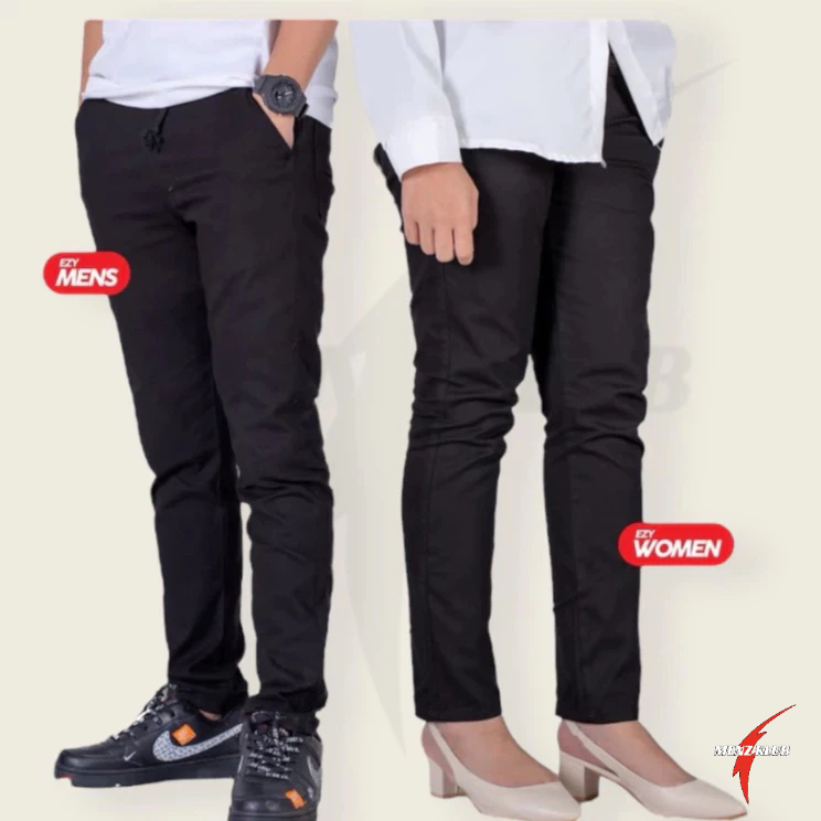 Men & Women's Casual Jogger Slack Pant Cotton Stretch Seluar Slack ...