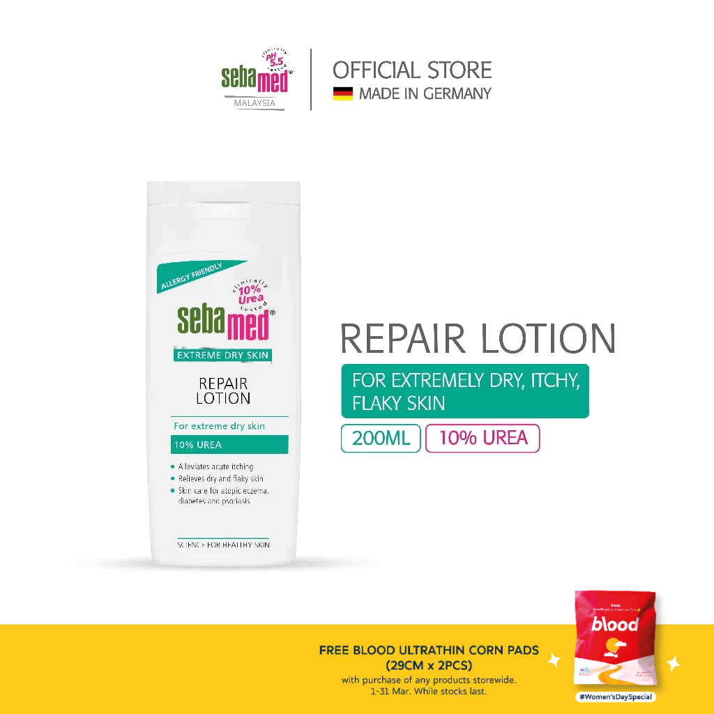 Sebamed Extreme Dry Skin Repair Lotion 10% Urea (200ml) | Shopee Malaysia