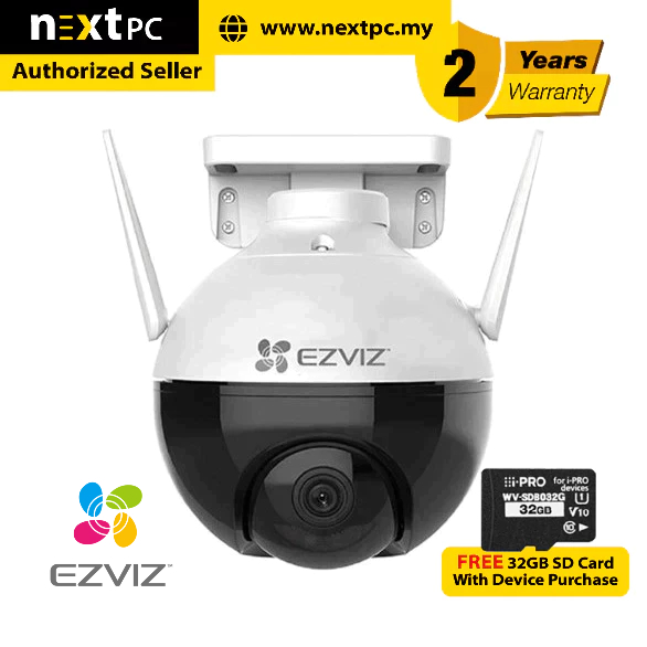 [Ready Stock] Ezviz C8C 2MP Outdoor Pan & Tilt Camera / 2 Years ...