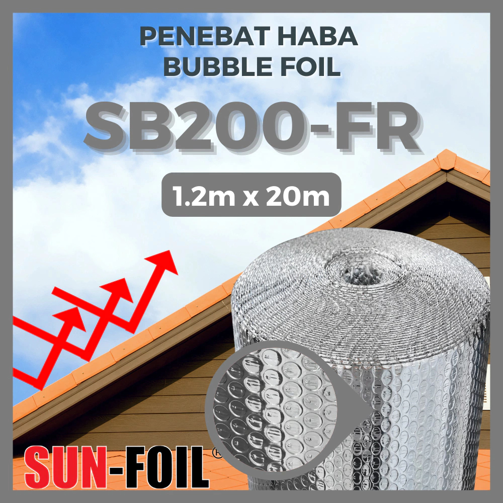 SUNFOIL SB200-FR [20m] Bubble Foil Series Foil Bubble Aluminium Foil ...