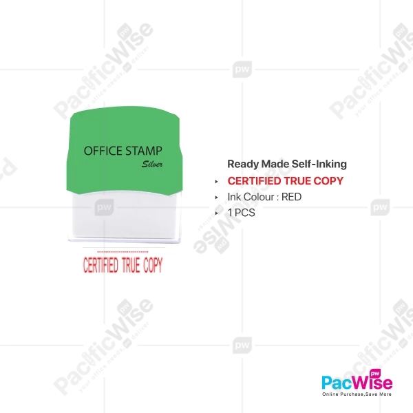 Ready Made Self-Inking Office Stamp/Setem Diri Sendiri yang Sedia/Rubber Stamp (Certified True ...