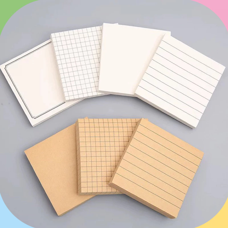 🇲🇾 𝗕𝗨𝗬 𝟮 𝗙𝗥𝗘𝗘 𝟭 (random) Sticky Note Pads Minimalist Style Grid Lines ...