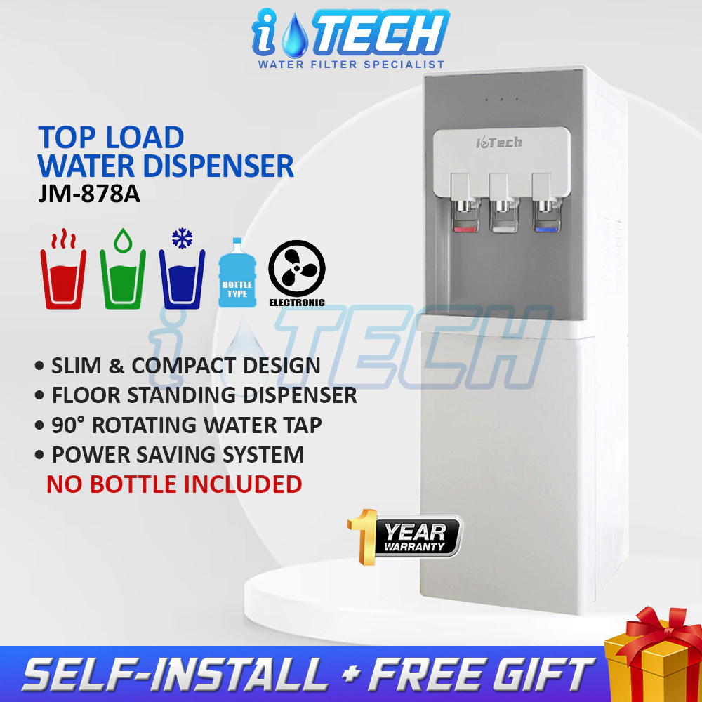 I-TECH Floorstanding Water Dispenser Top Load Bottled Type J878 / 83L ...
