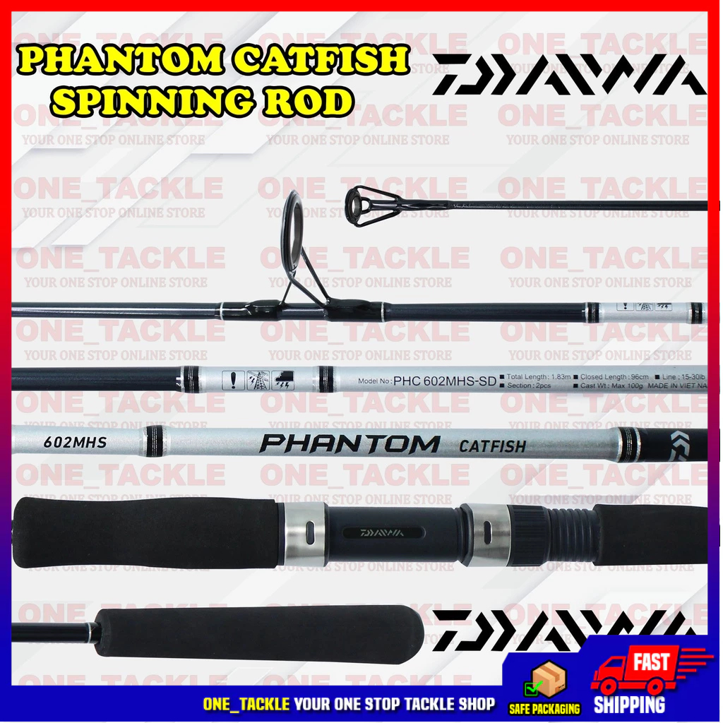 2019 Daiwa Phantom Catfish Spinning Rod (2pcs Center Joint) | Shopee ...