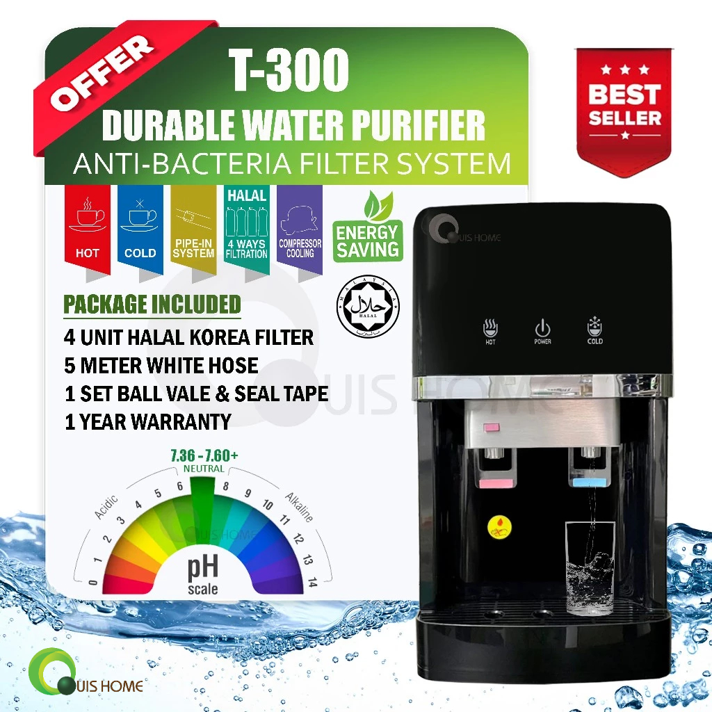 PENAPIS AIR TAHAN LAMA T300 - Sejuk Panas - Compressor - Table Top ...