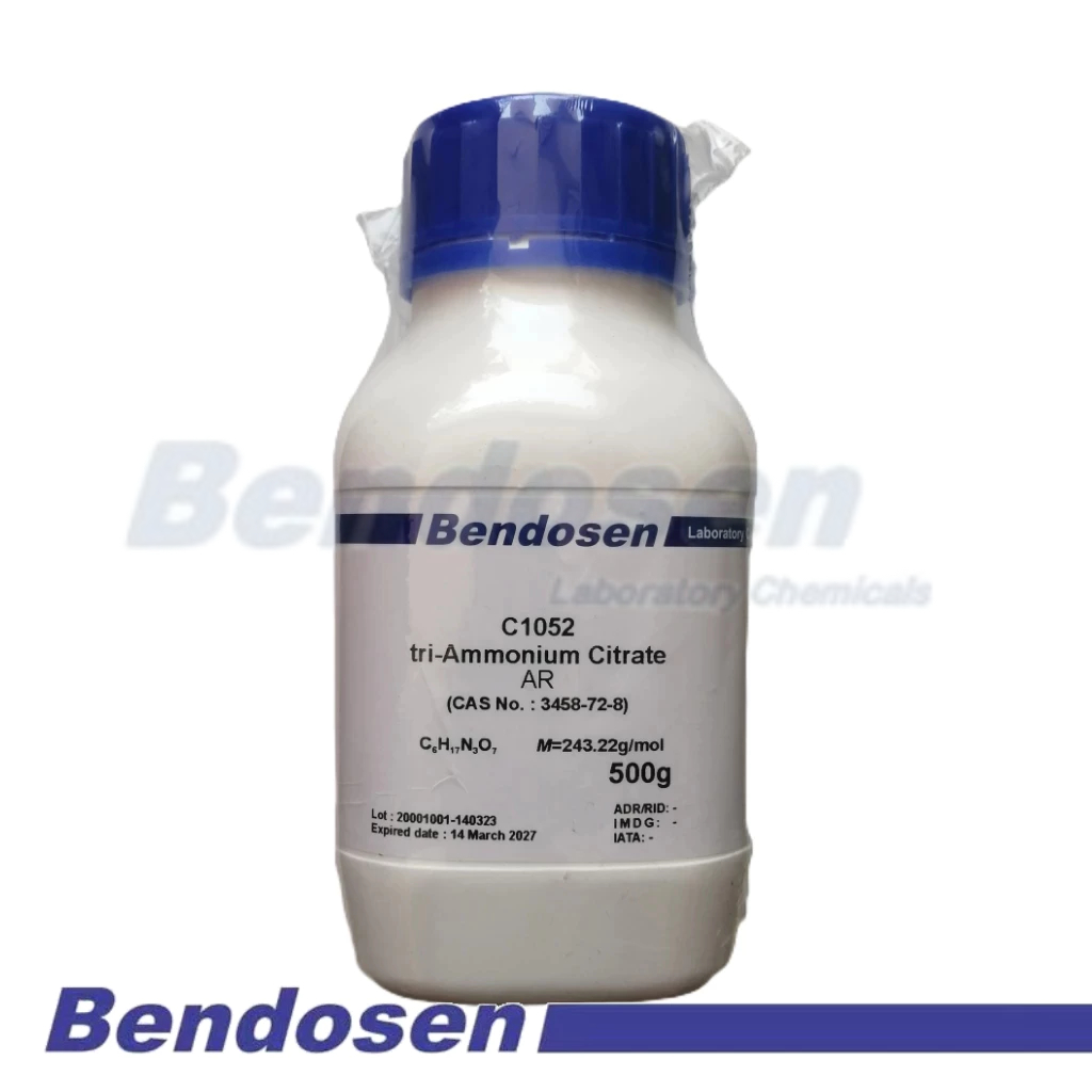 Tri-Ammonium Citrate | Ammonium Citrate Tribasic, AR, 500g, BENDOSEN ...
