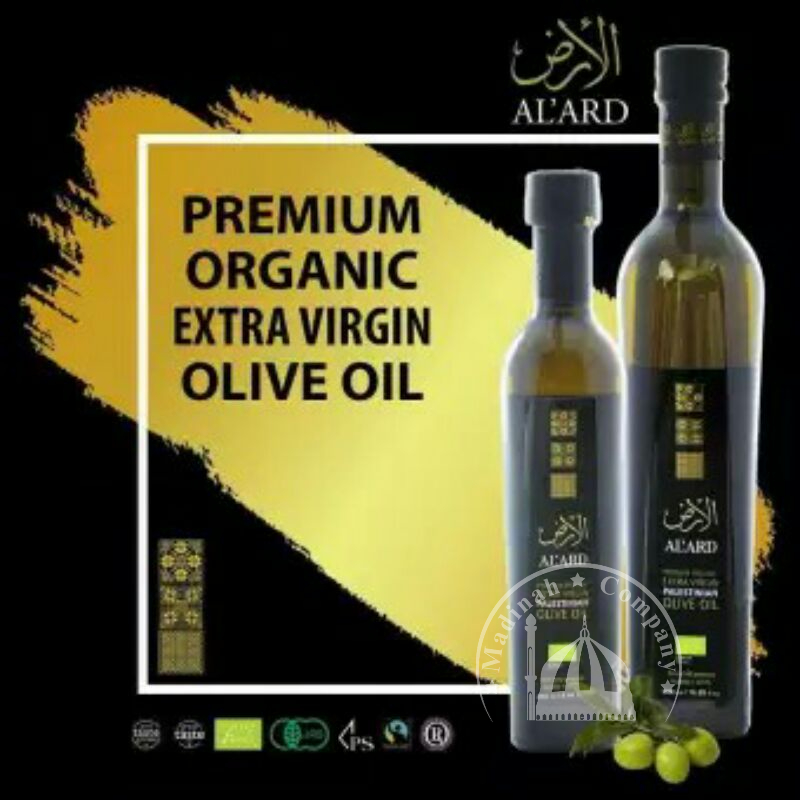 Al'Ard Palestinian Premium Organic Extra Virgin Olive Oil (250ml, 500ml) - Original Product ...
