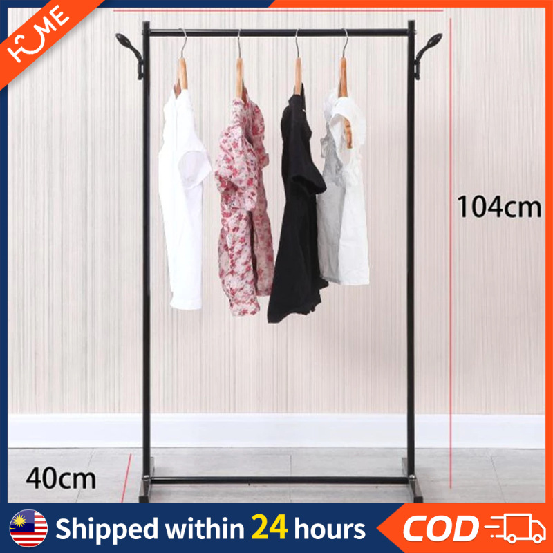 Clothes Hanger & Drying Racks Single Pole Clothes Hanging Rack ...