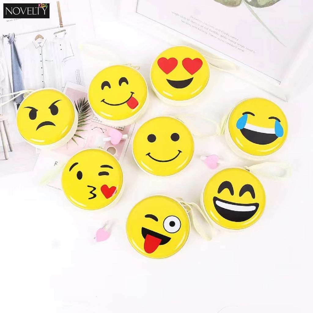 Smiley Emoji Kids Cartoon Coin Purse Dompet Kartun Syiling Kanak ...