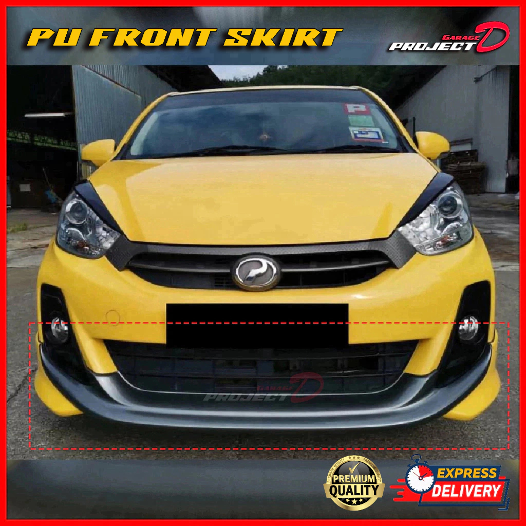 💥Ready Stock💥Perodua Myvi Extreme PU Front Skirting (Without Paint ...