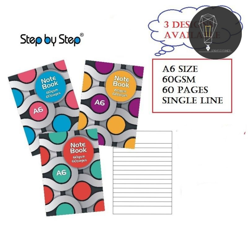 SBS A6 60gsm Note Book 60pgs [SBS0216] | Shopee Malaysia