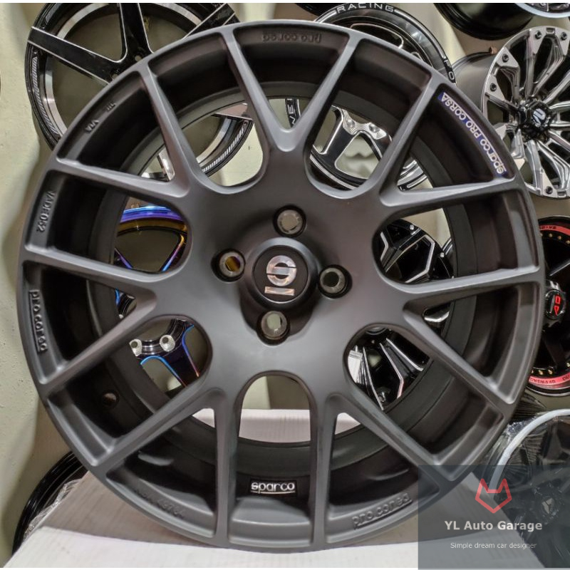 Sparco Pro Corsa [Matte Black] Sport Rim 17x7.5JJ ET42 (4x100) | Shopee ...