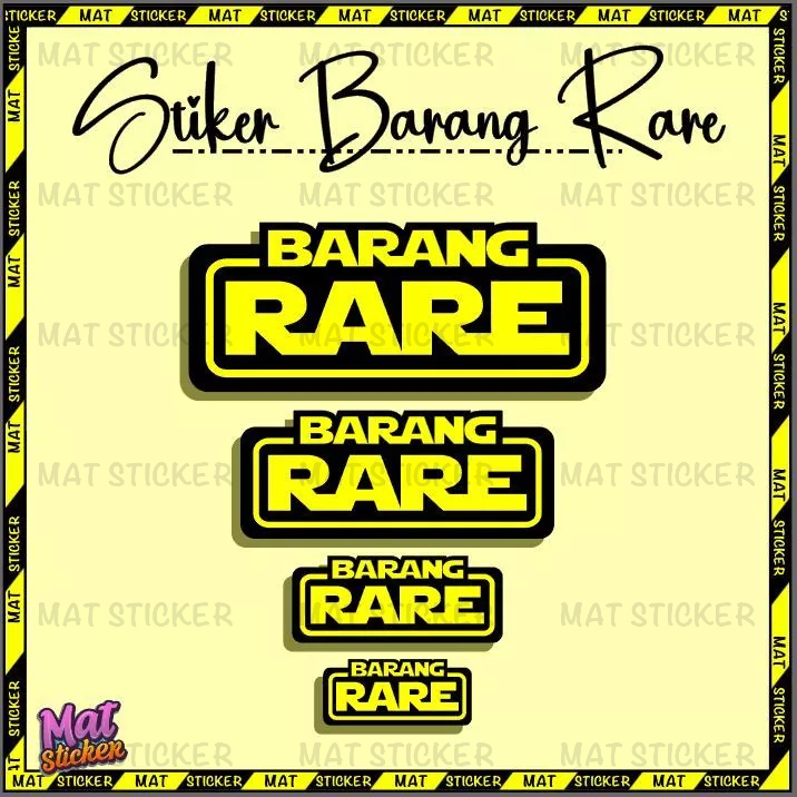 STICKER BARANG RARE STICKER - OUTDOOR & WATERPROOF | Shopee Malaysia