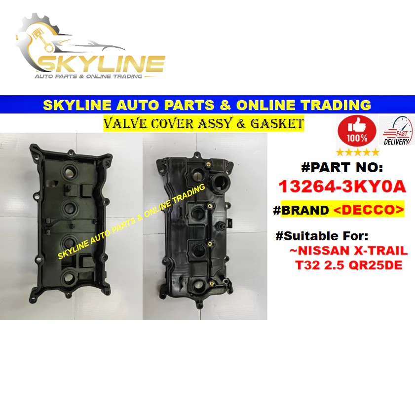 13264-3KY0A Valve Cover Assy Nissan X-trail T32 2.5 QR25DE (With Valve ...