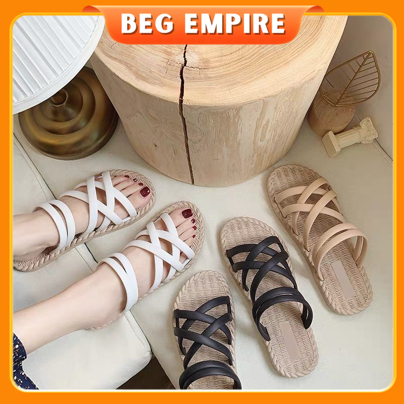 🎒Baeg Empire🎒 Pantai Nipis Women's Sandal Kasut Wanita Casual Beach ...