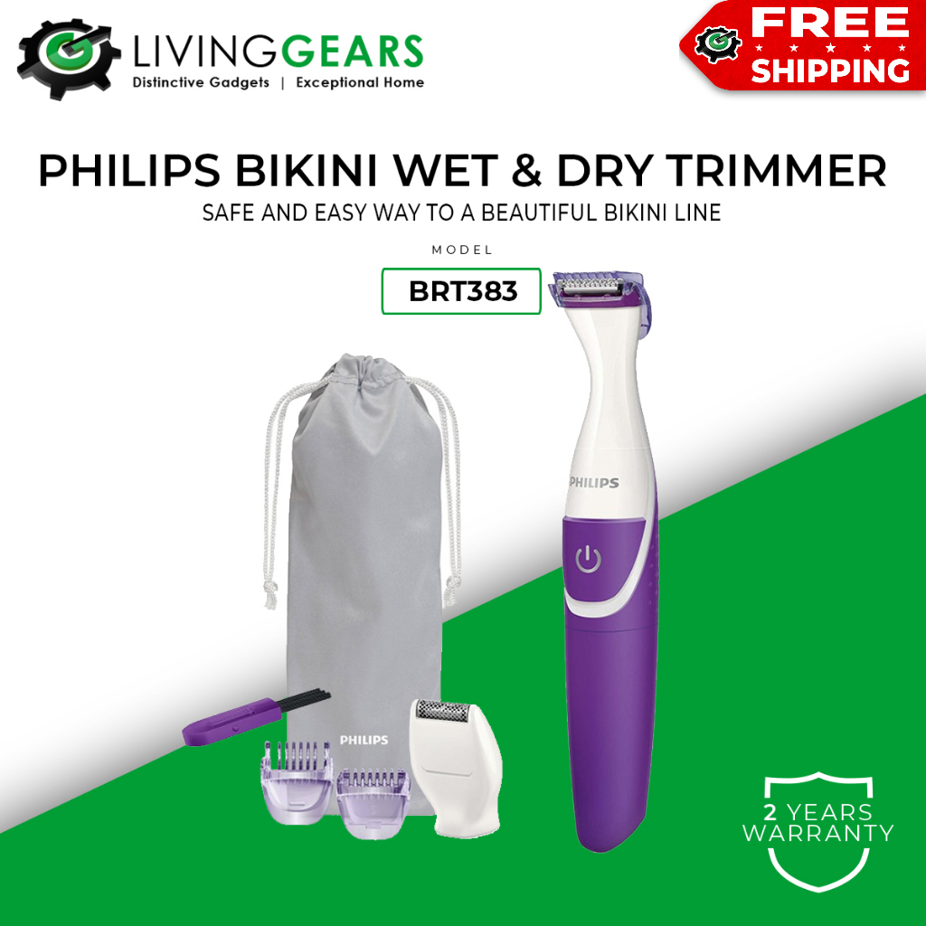 Philips Women Bikini Trimmer Wet & Dry Click-on Shaving Head BRT382/BRT383 / Remington Bikini ...
