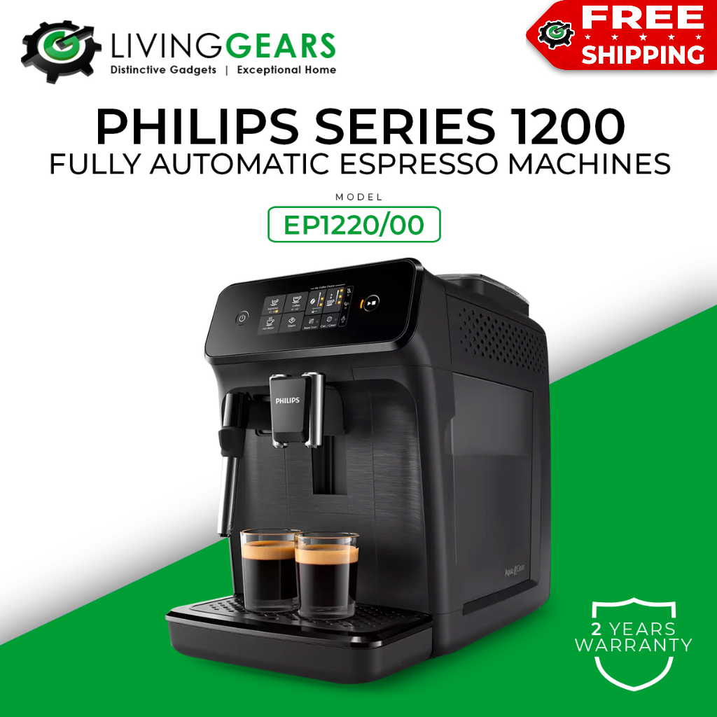 Philips Series 1200 Fully Automatic Espresso Coffee Machines EP1220 ...
