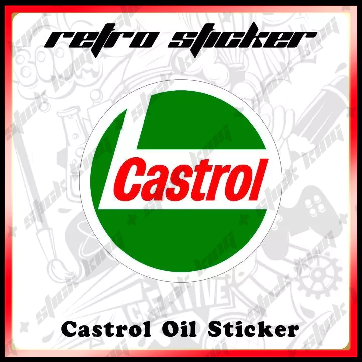 STIKER RETRO CASTROL OIL - 1 pc | Shopee Malaysia