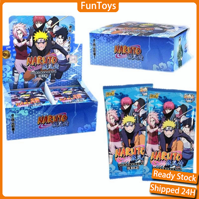 🌈24H🌈150PCS/Box Naruto Cards Kayou Original Tier 2 Wave 3 Booster Box ...