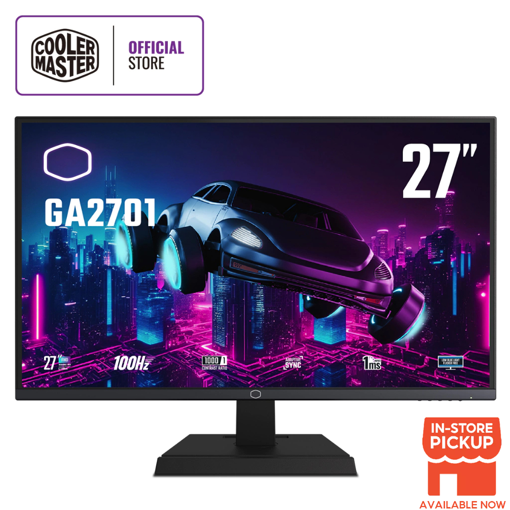 Cooler Master GA2701 Display Monitor (IPS, Full HD, 100Hz, 100ms ...