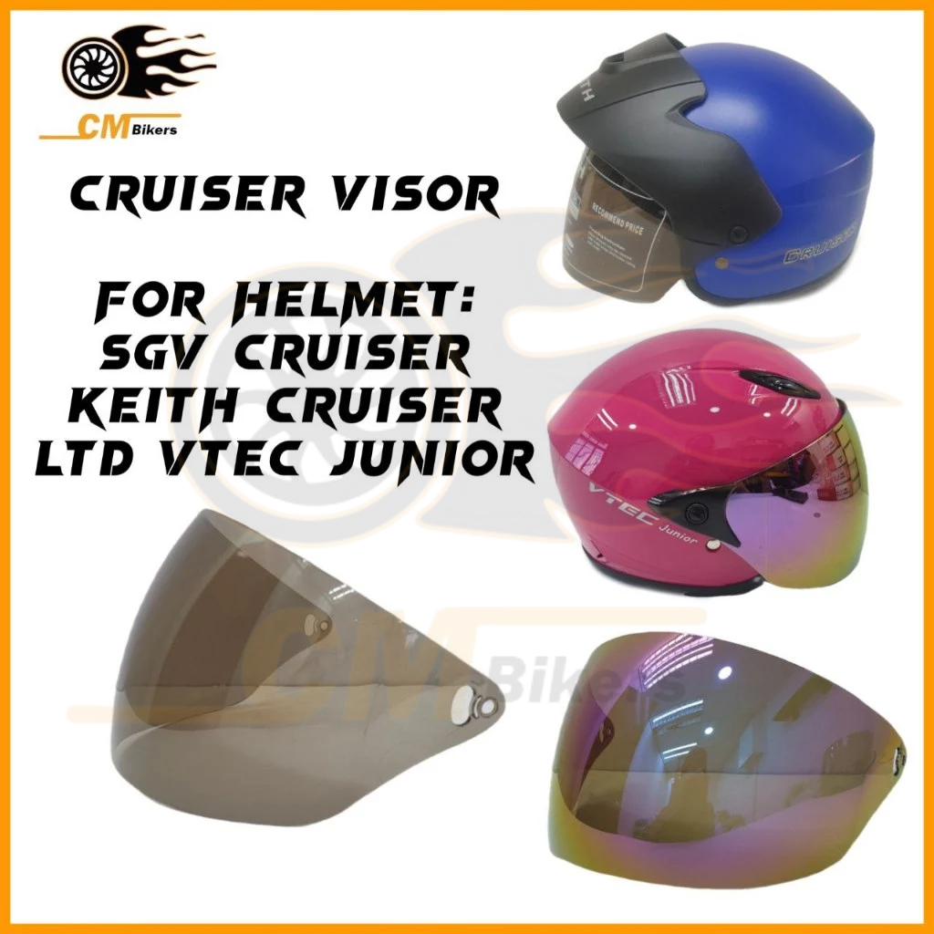 Visor For Helmet SGV Cruiser 2 / KH Cruiser / LTD VTEC Kids / XDOT G118 ...