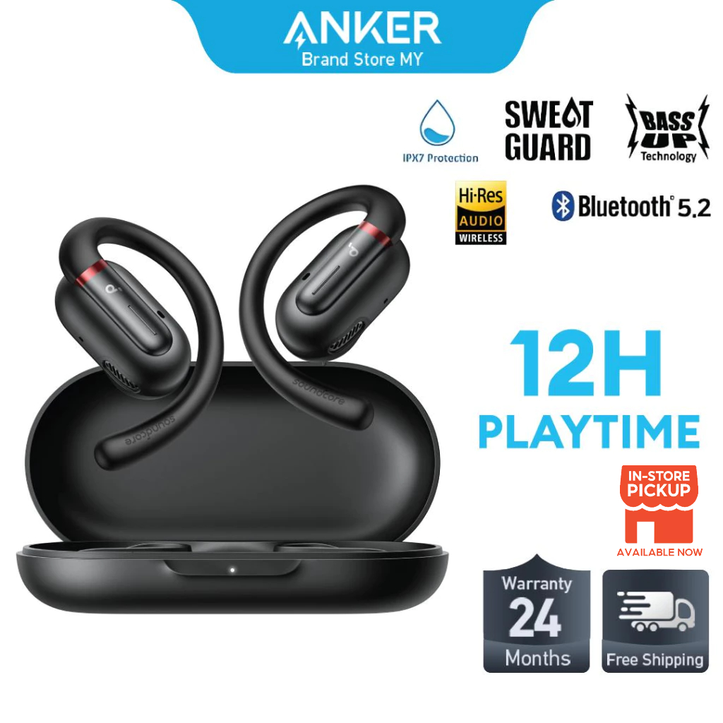 Soundcore by Anker V30i Open-Ear Headphones with P20i Noise Cancelling ...