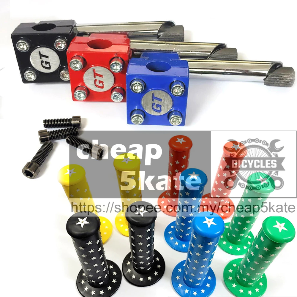 GT Handle Stem BMX Bicycle Basikal Lajak Handle Stem Star handle grip ...