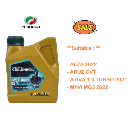 Perodua Auto Transmission Fluid CVT FE Auto Oil 1 Liter Gear Oil ...