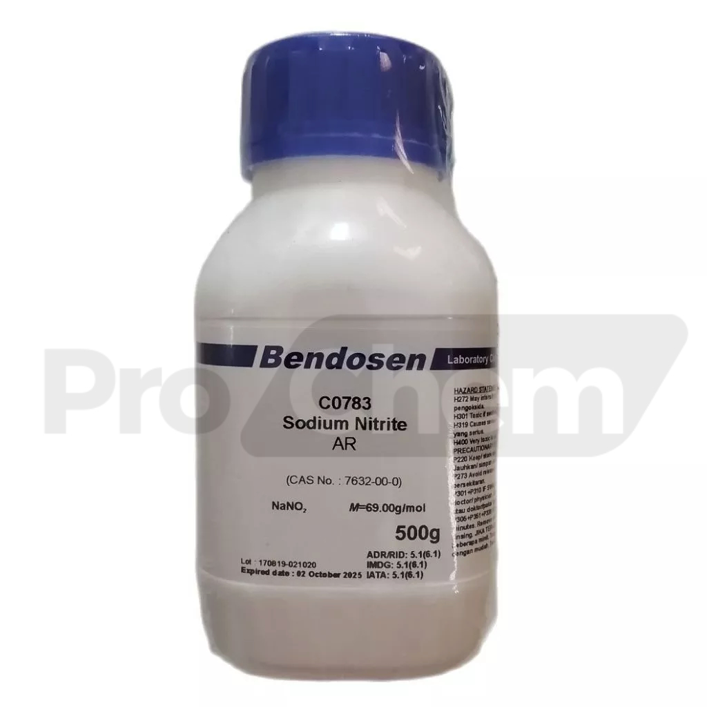 Sodium Nitrite AR, Bendosen 500g [CAS No. 7632-00-0] | Shopee Malaysia