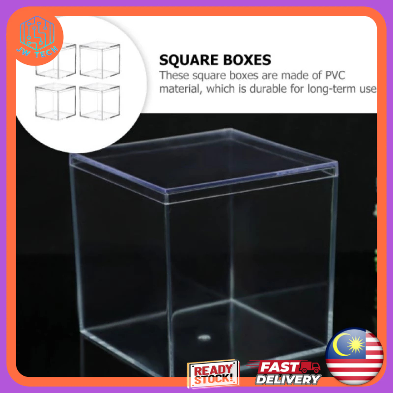 Mini Transparent Acrylic Display Cover Box With Lid For Storage Display ...
